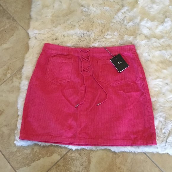 Lazy Oaf | Skirts | Lazy Oaf Corduroy Skirt Size 2 Uk New | Poshmark